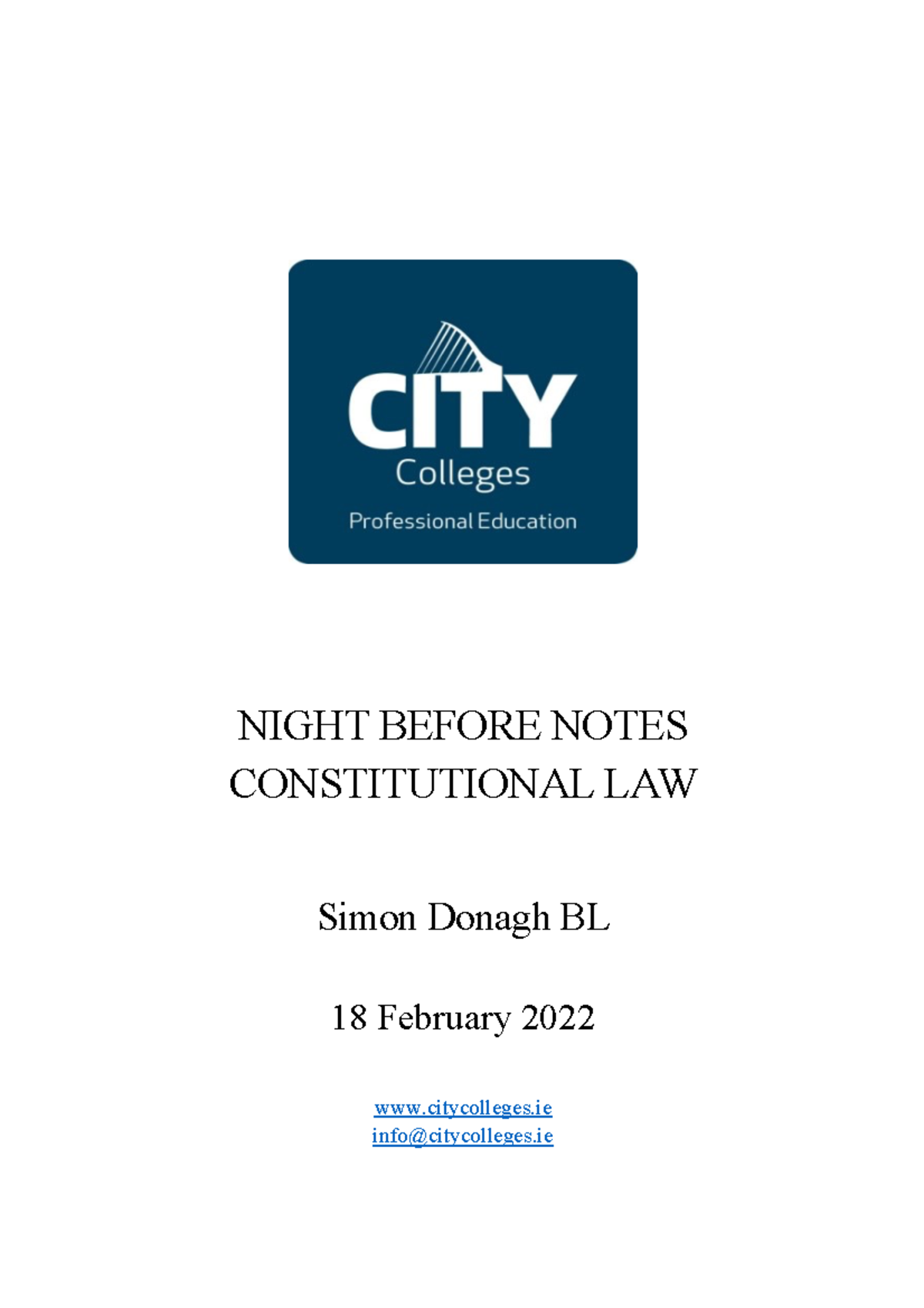 FE1-Constitutional-Law-Night-Before-Notes - Copy - NIGHT BEFORE NOTES ...