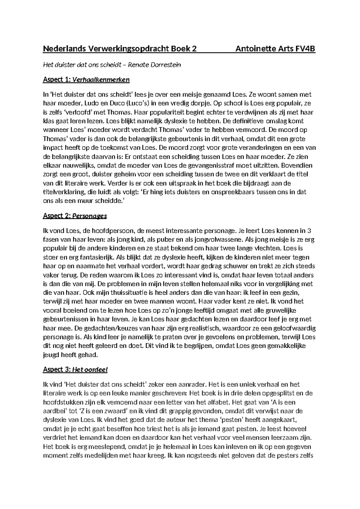 Nederlands Verslag Het Duister Dat Ons Scheidt - Nederlands ...
