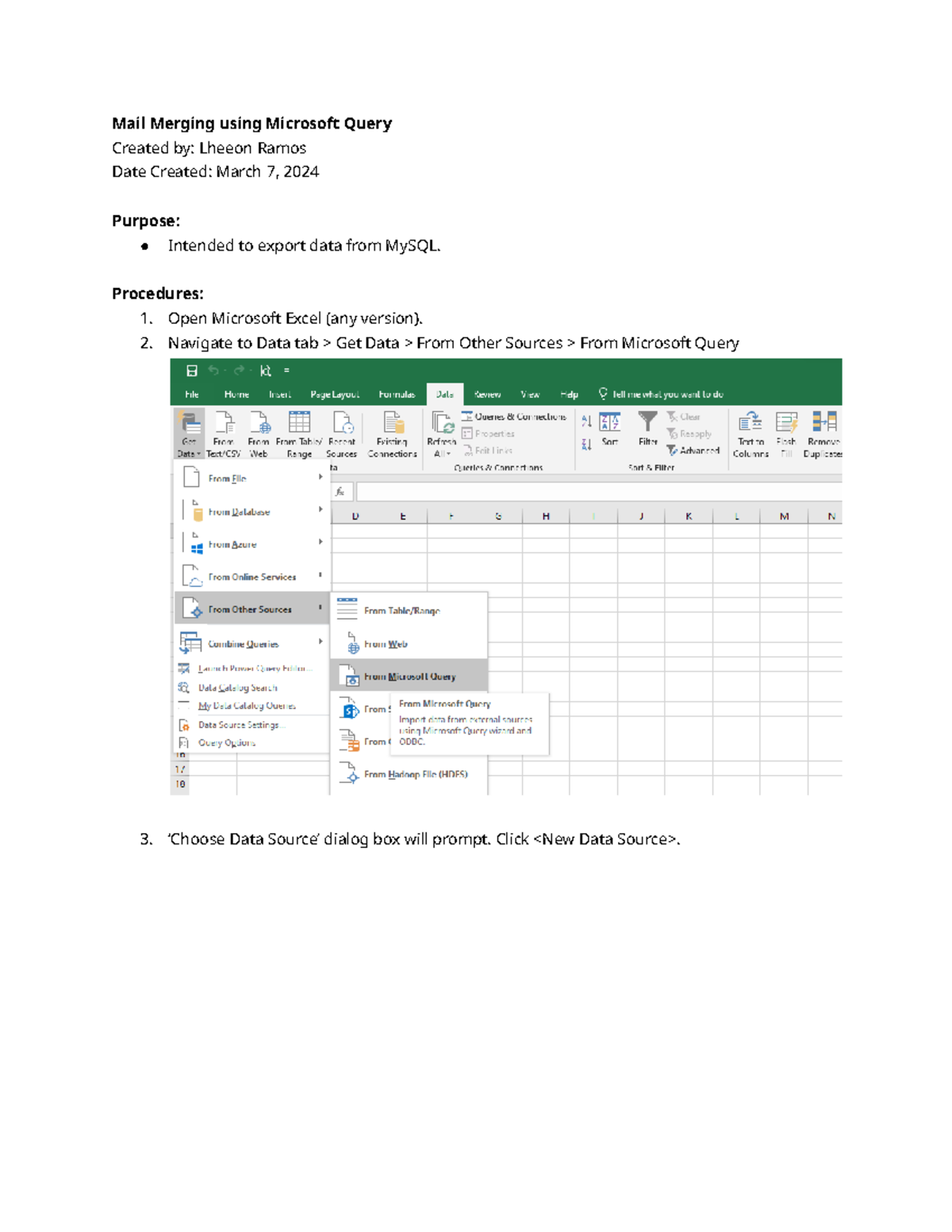 Mail Merging using Microsoft Query - Mail Merging using Microsoft Query ...