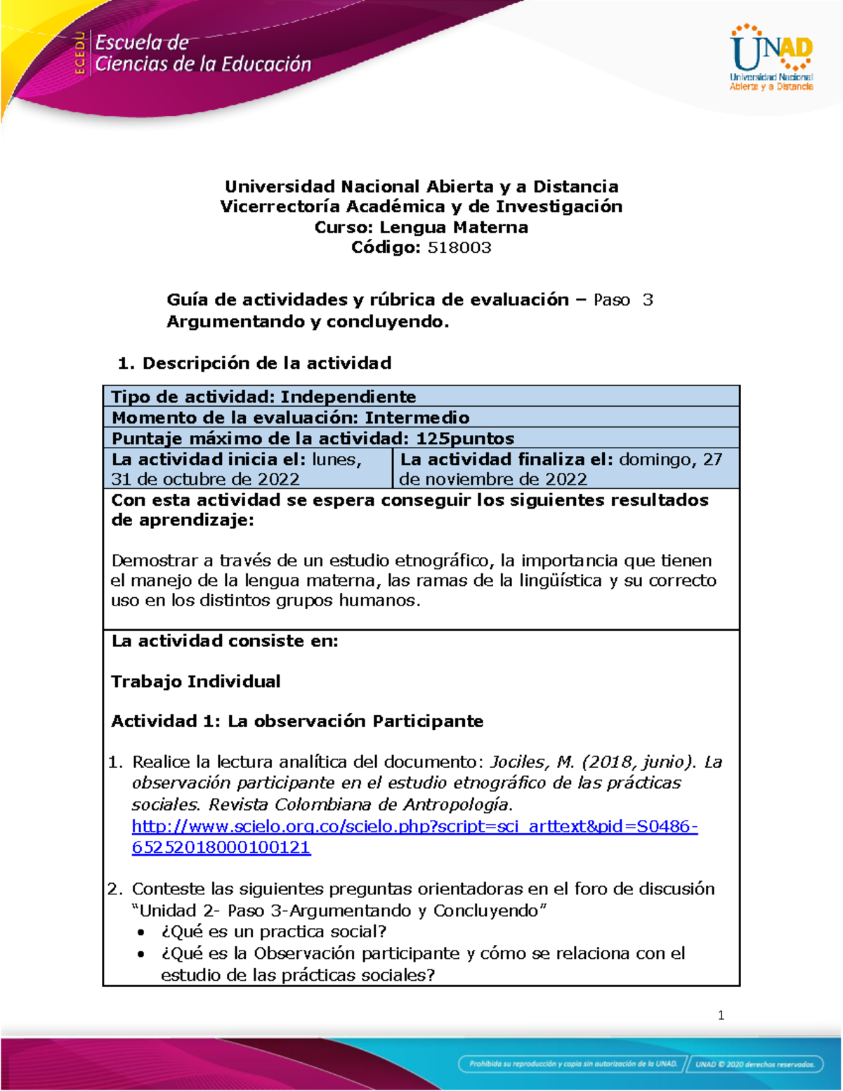 Guia de actividades y Rúbrica de evaluación - Paso 3 - Argumentando y ...