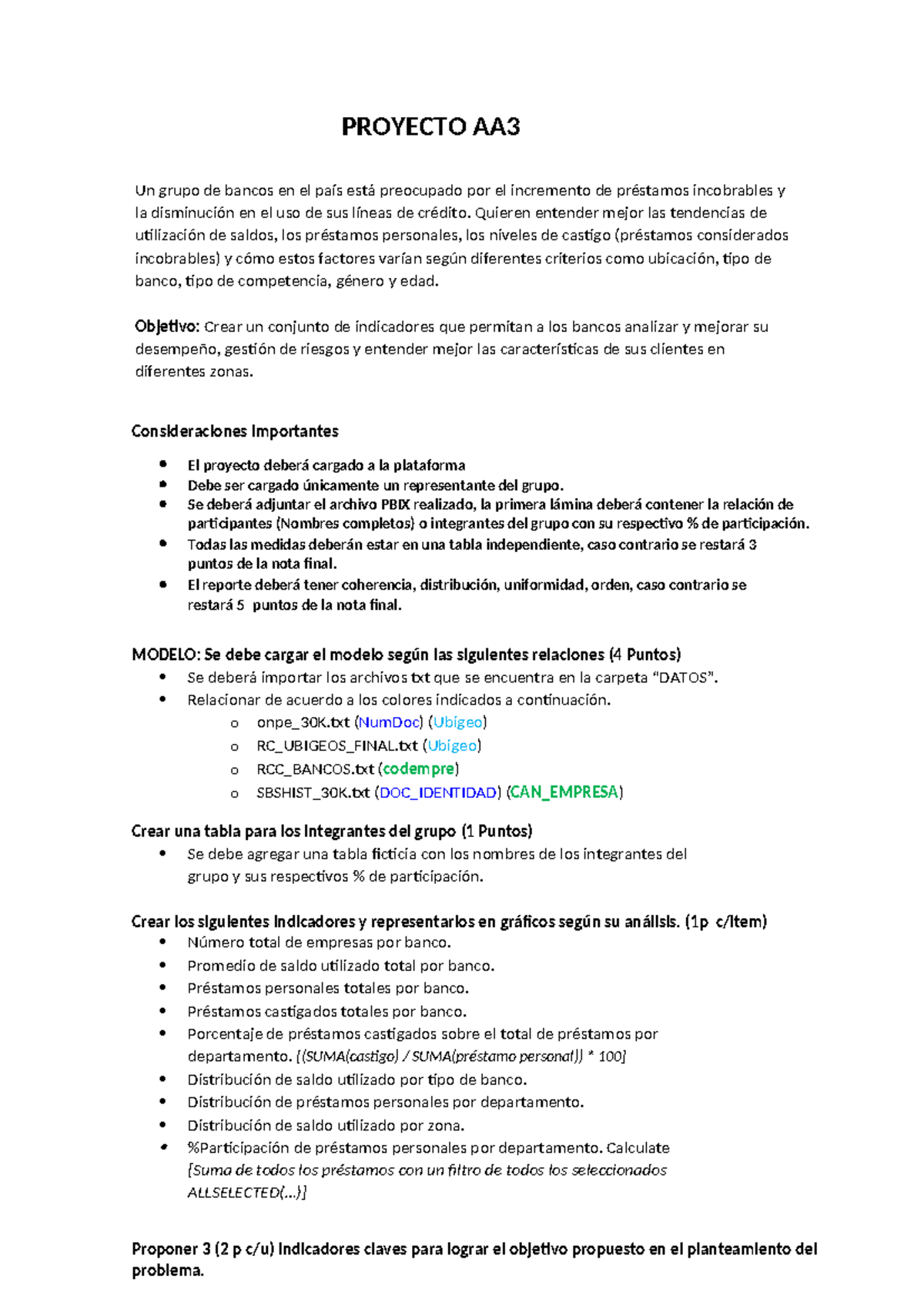 Proyecto AA3 - C21 - Power BI - PROYECTO AA Un grupo de bancos en el ...