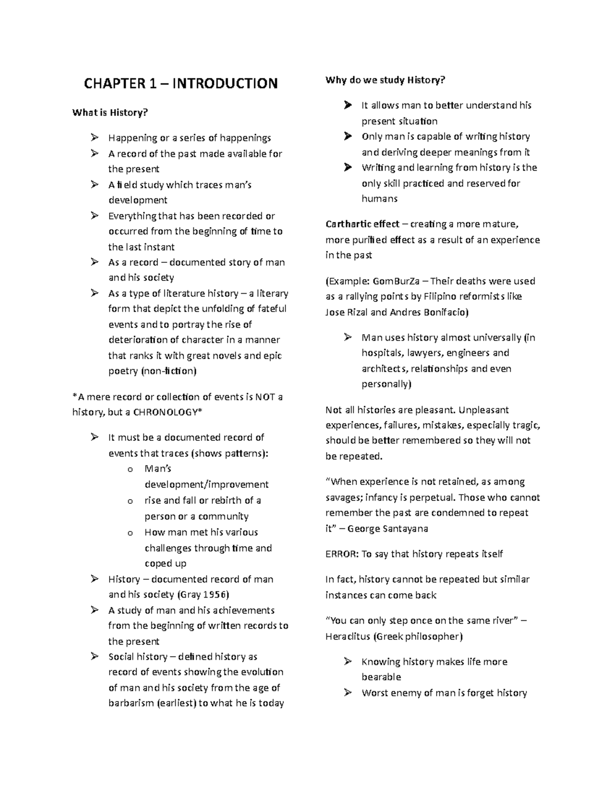 What is History - CHAPTER 1 – INTRODUCTION What is History? Happening ...