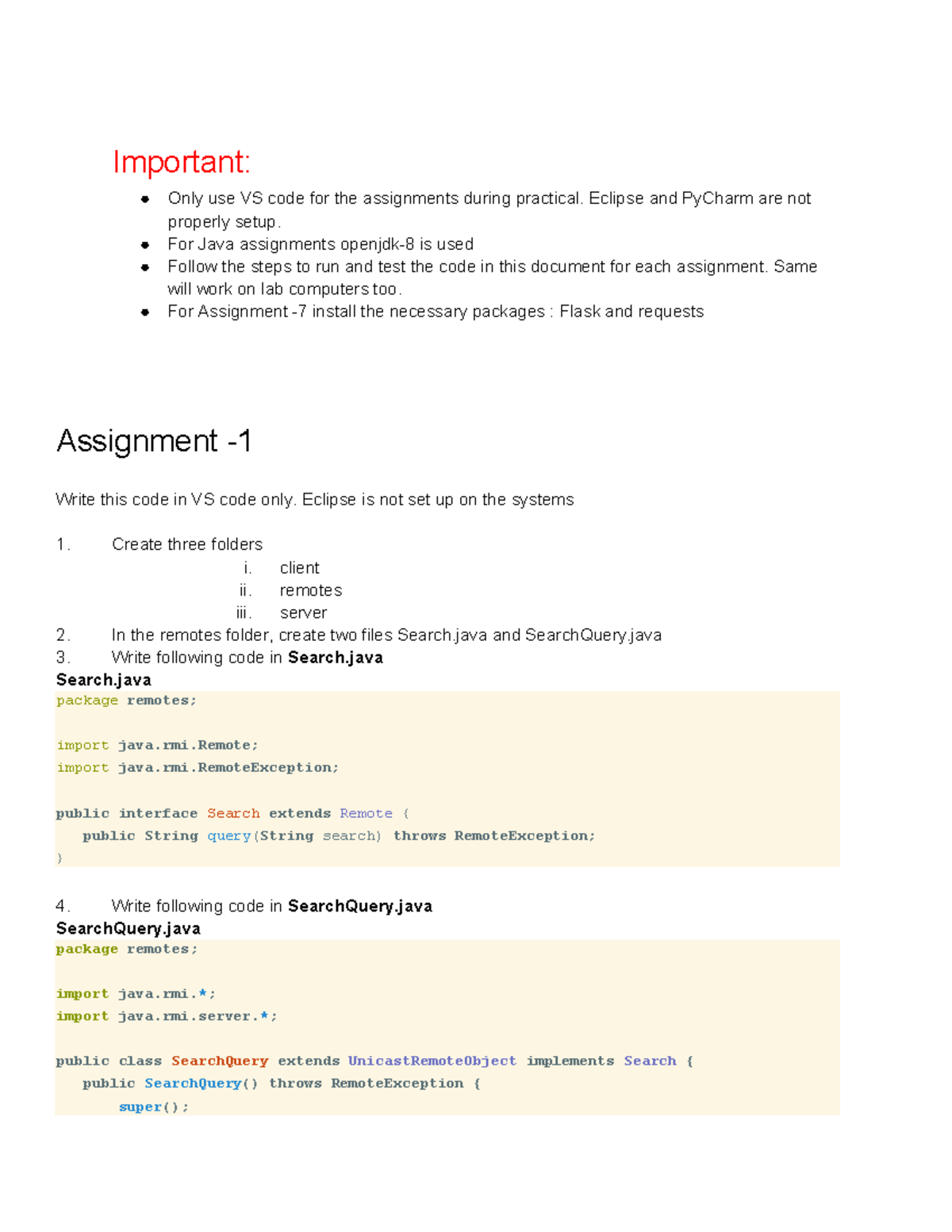 DS codes - DS notes - Important: Only use VS code for the assignments ...