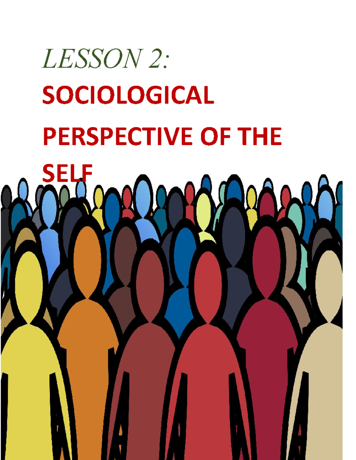 UTS-Module 2 - UNDERSTANDING THE SELF - LESSON 2: SOCIOLOGICAL ...