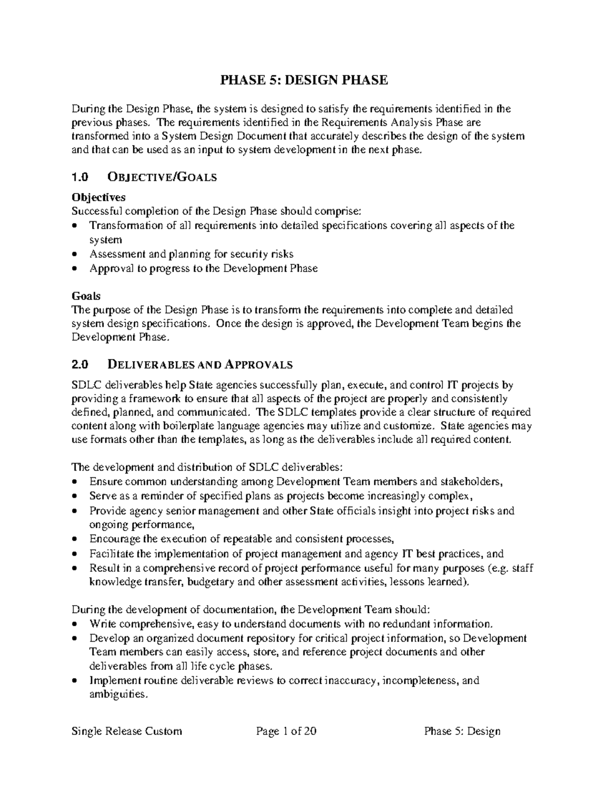 SDLC Phase 05 Design Phase Single Custom - PHASE 5: DESIGN PHASE During ...