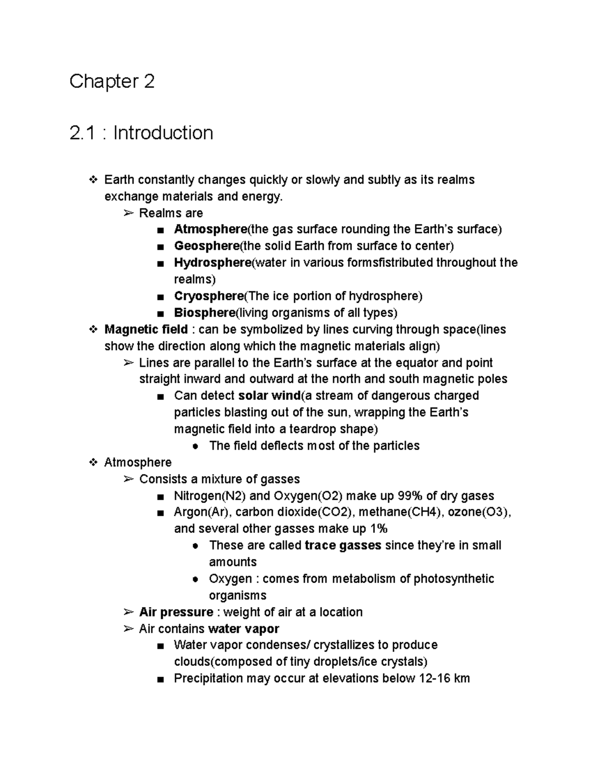 Geo Reading Notes - Chapter 2 2 : Introduction Earth constantly changes ...
