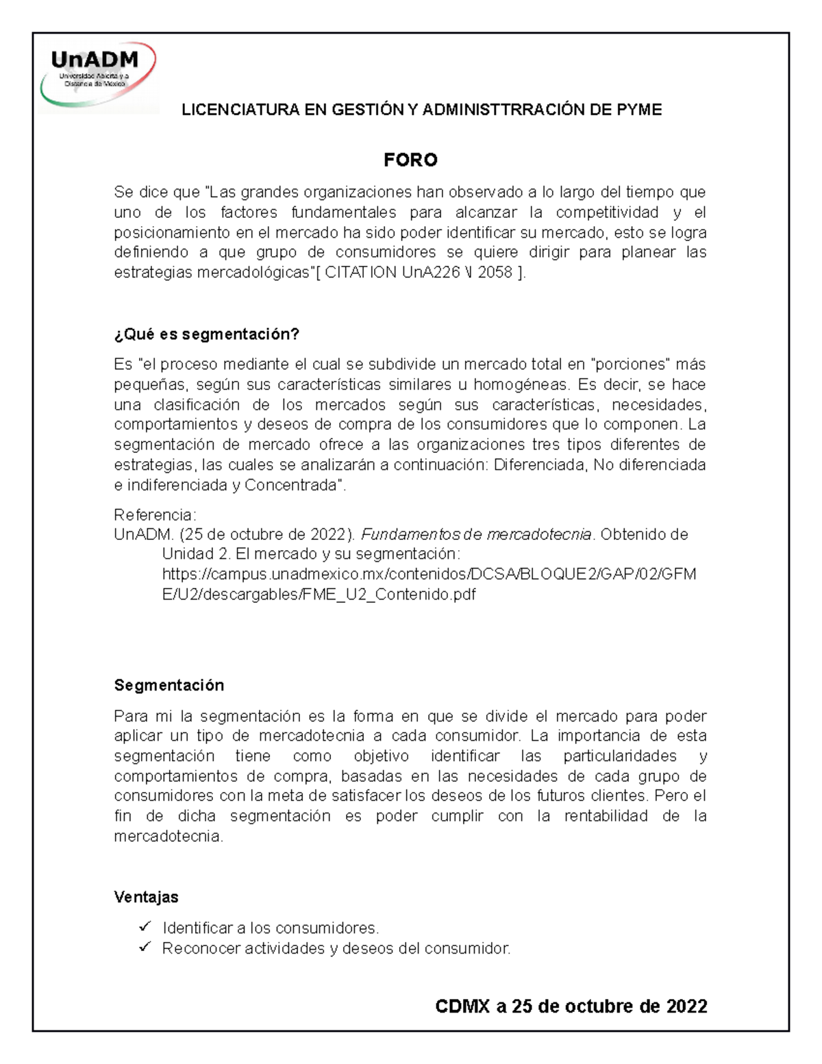 GFME U2 A2 JOLL - Segundo semestre UnADM - LICENCIATURA EN GESTIÓN Y ...