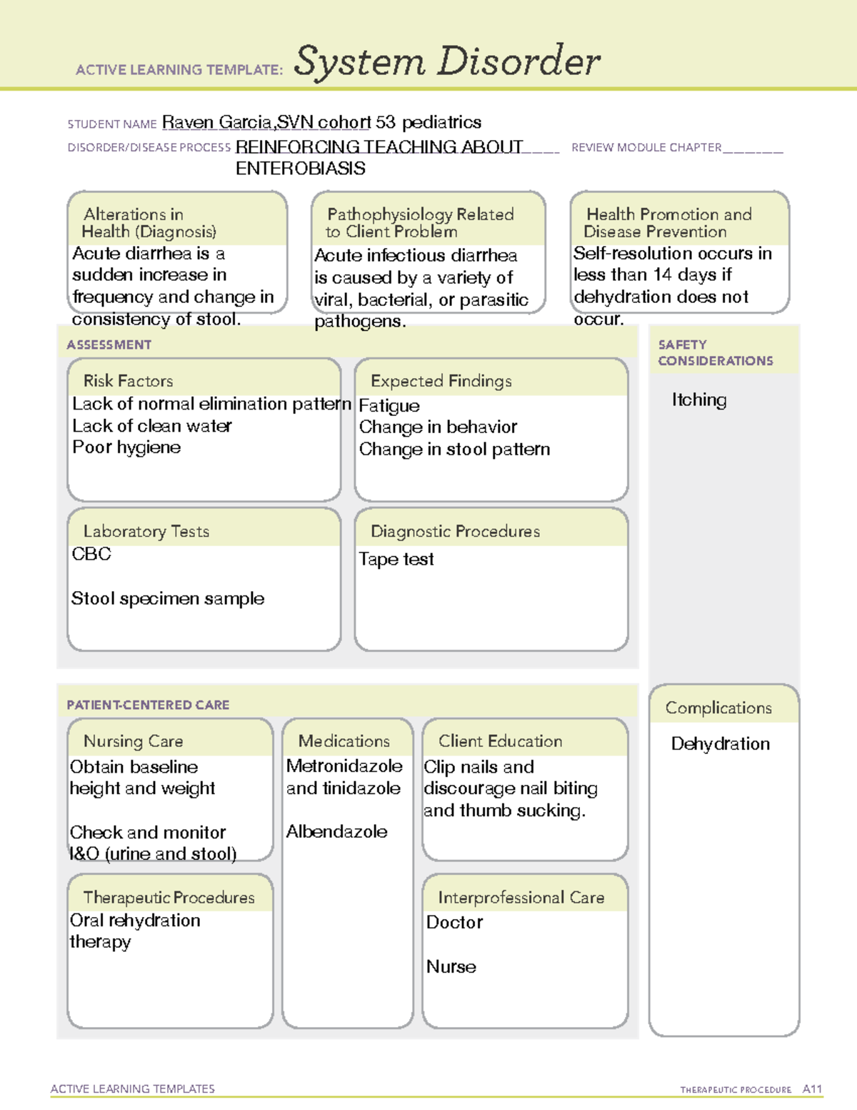 Focus Review 4 - notes - ACTIVE LEARNING TEMPLATES THERAPEUTIC ...