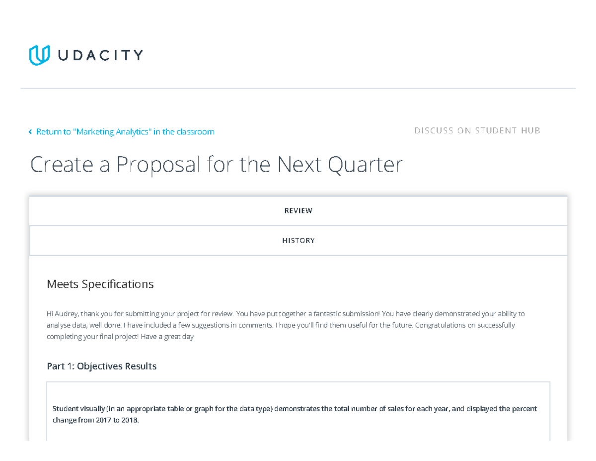 Project 8 Review - jgjh - Return to "Marketing Analytics" in the ...