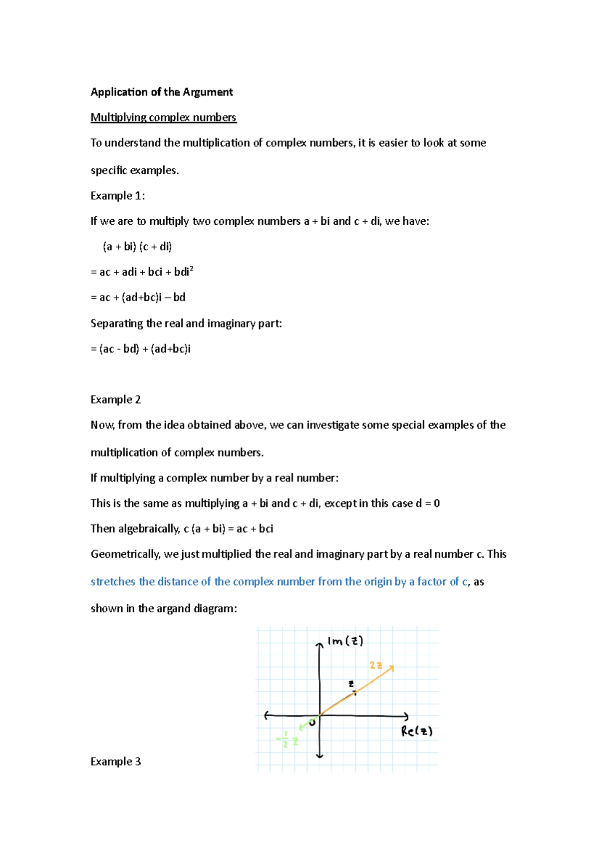 Application of the Argument - Application of the Argument Multiplying ...
