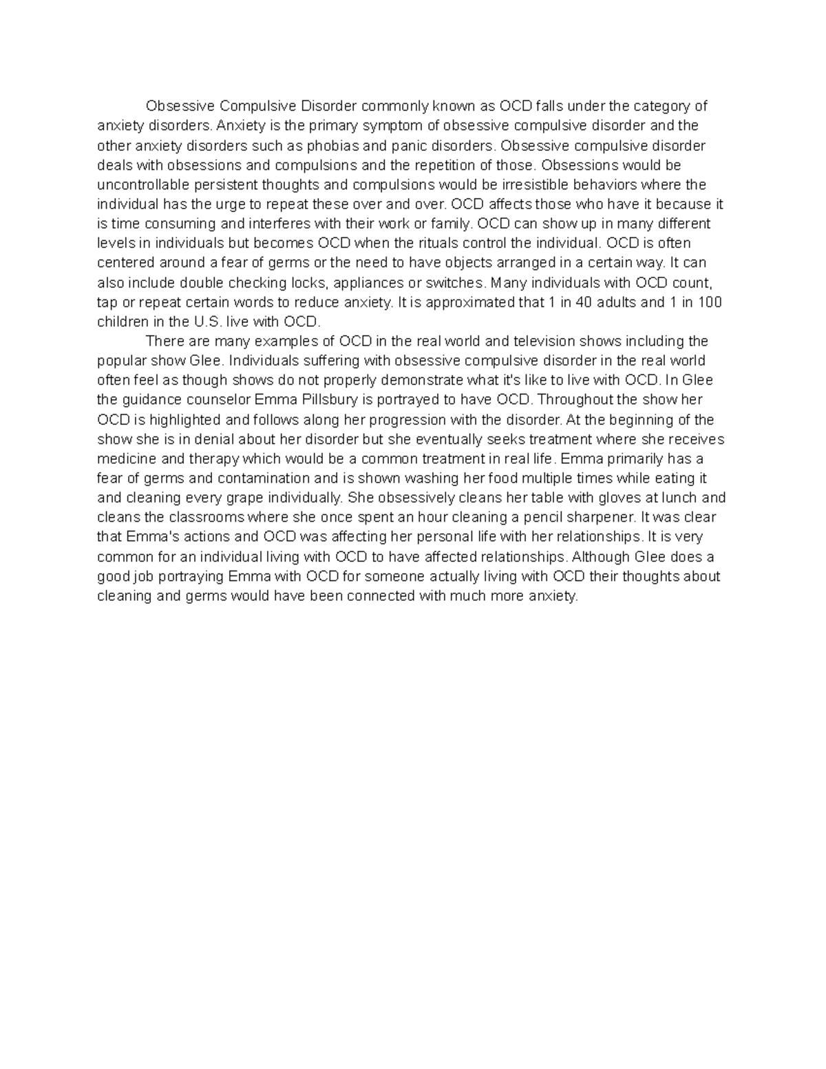 Reaction Paper #3 - PSY 200 Intro to Psychology - Laura Widman ...