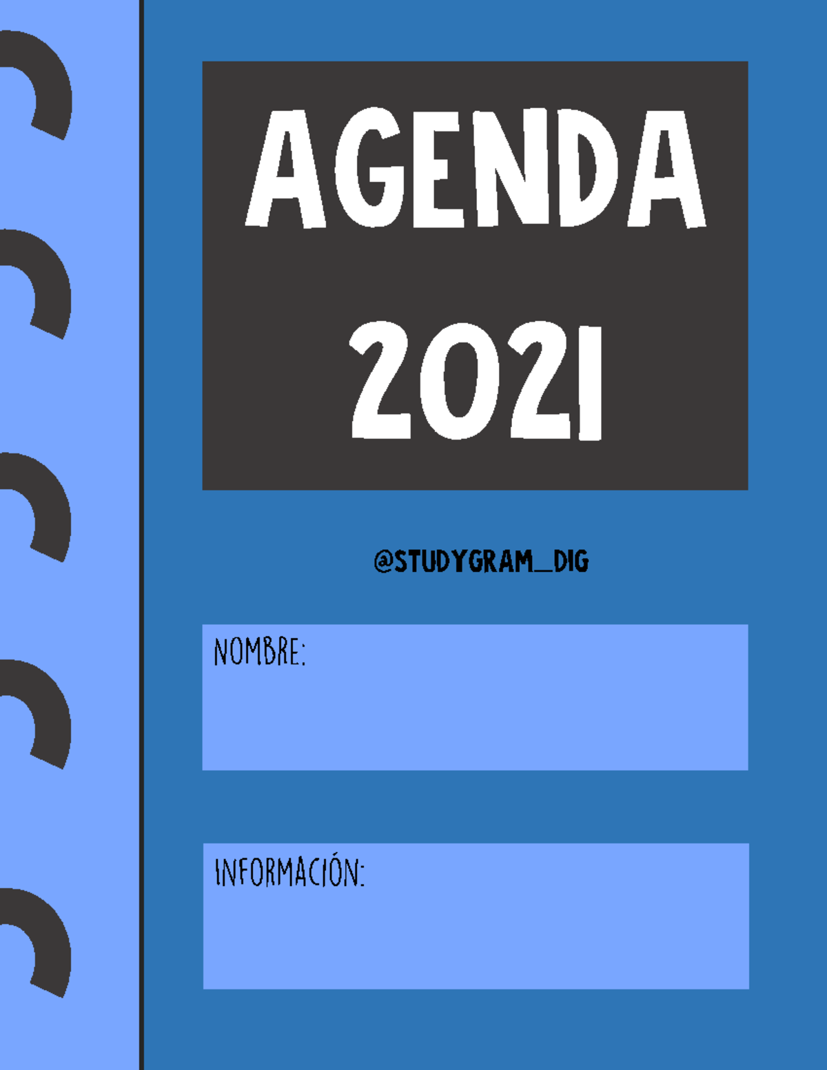 Agenda Estudiantil Studygram DIG 2021 - Playlists para hacer tus tareas ...