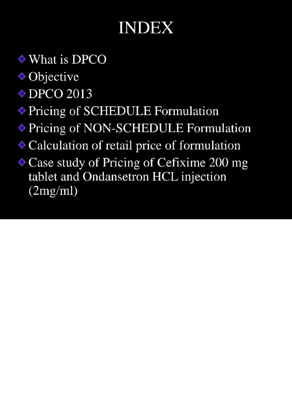 Drug price control order - Pharmacy - Studocu