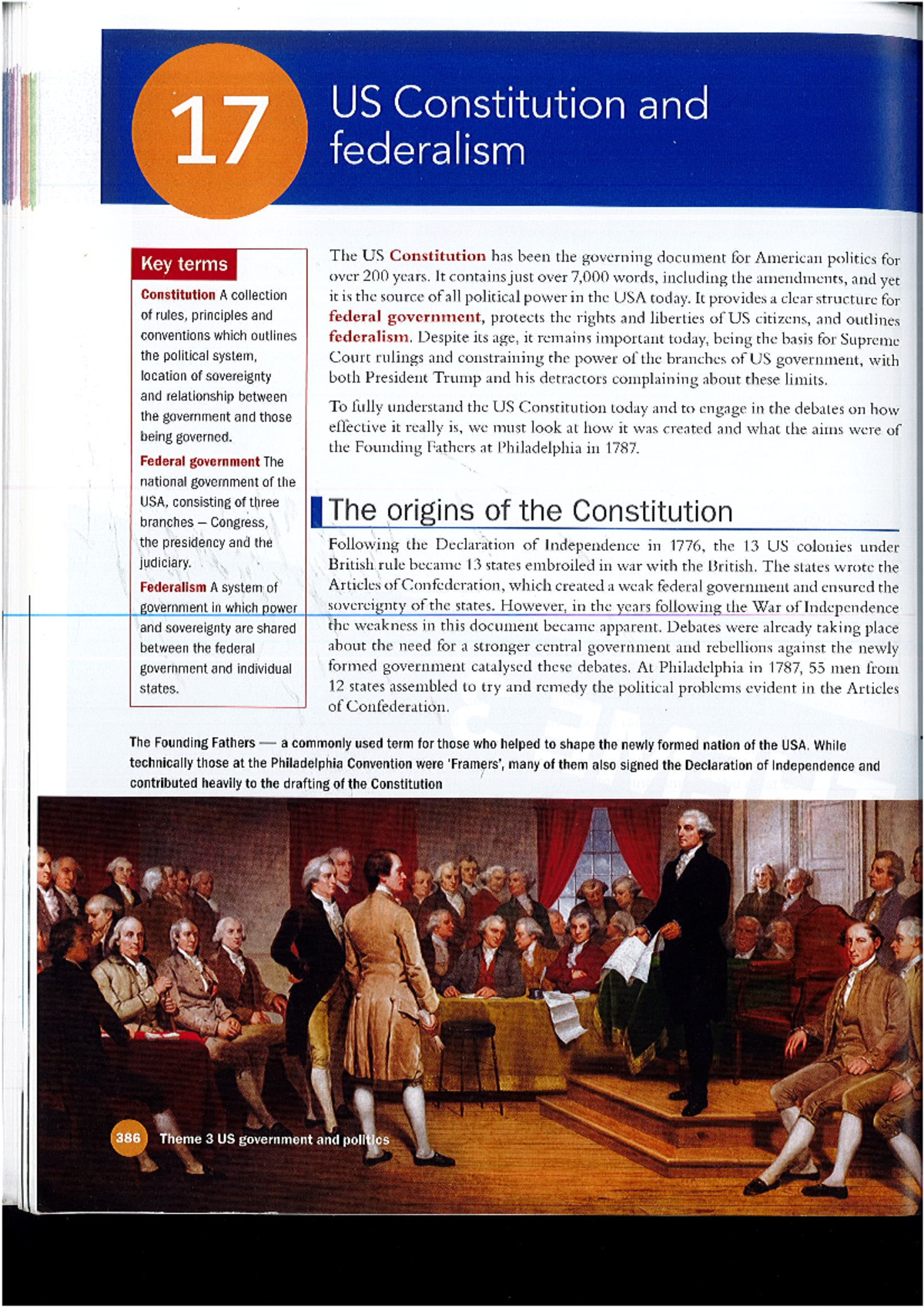 Chapter 17 US Constitution and federalism - 17 US Constitution and ...