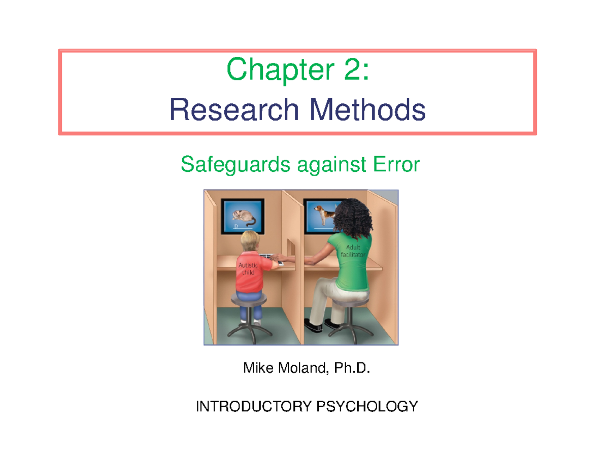 2019- PSYC1100 - Chapter 2 - Research Methods - Chapter 2: Research ...