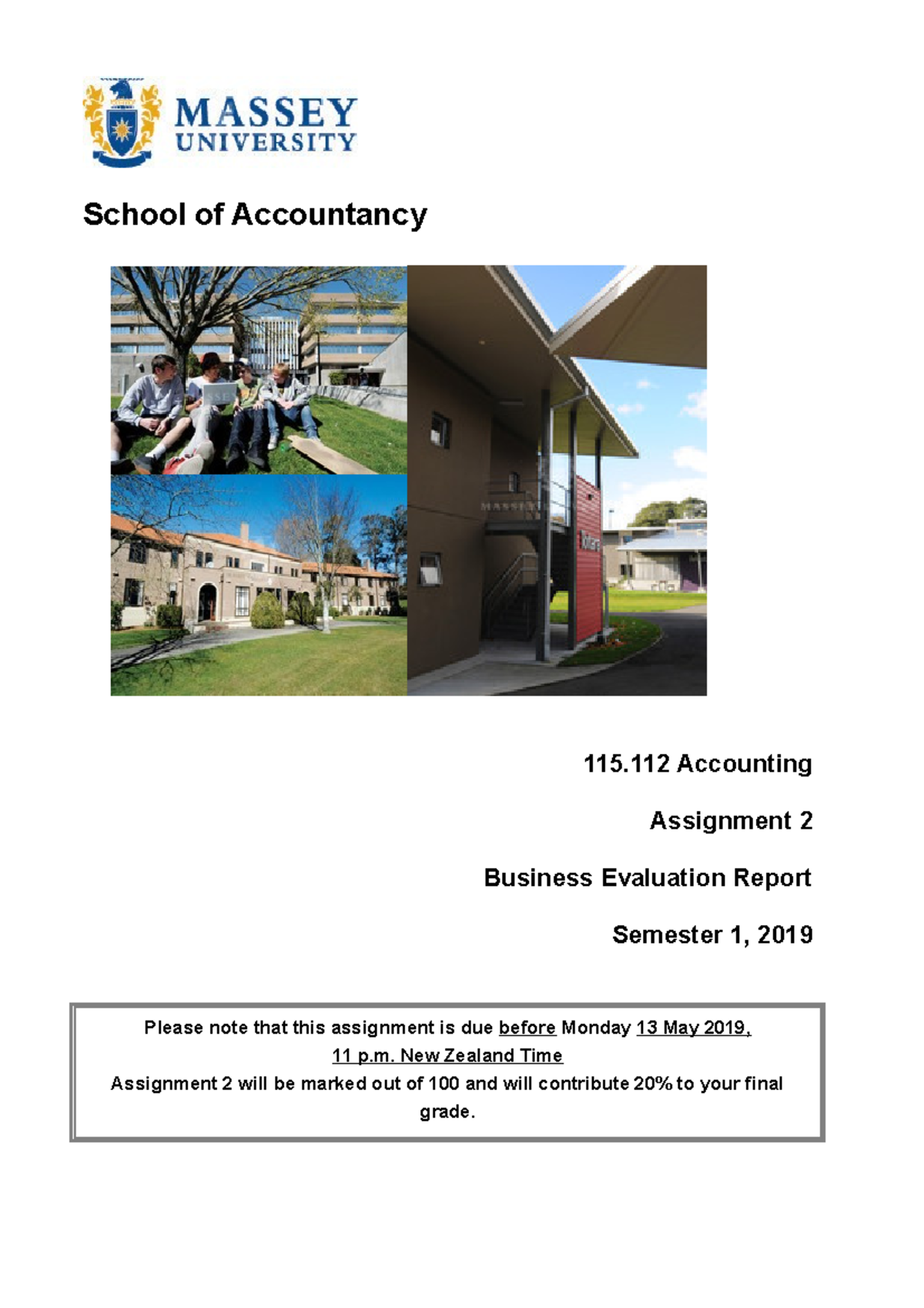 115112 1901 A2 Moderated - School of Accountancy 115 Accounting ...