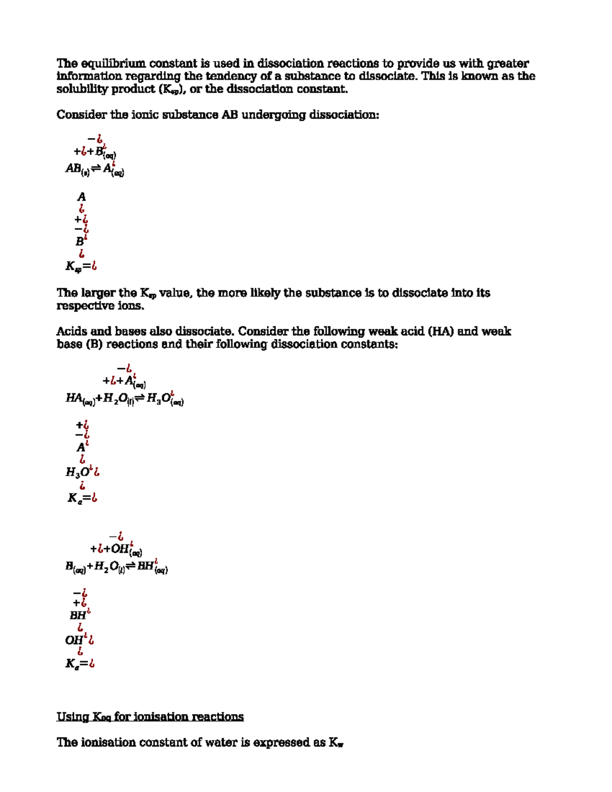 Ee - chemistry cheat sheet - Studocu