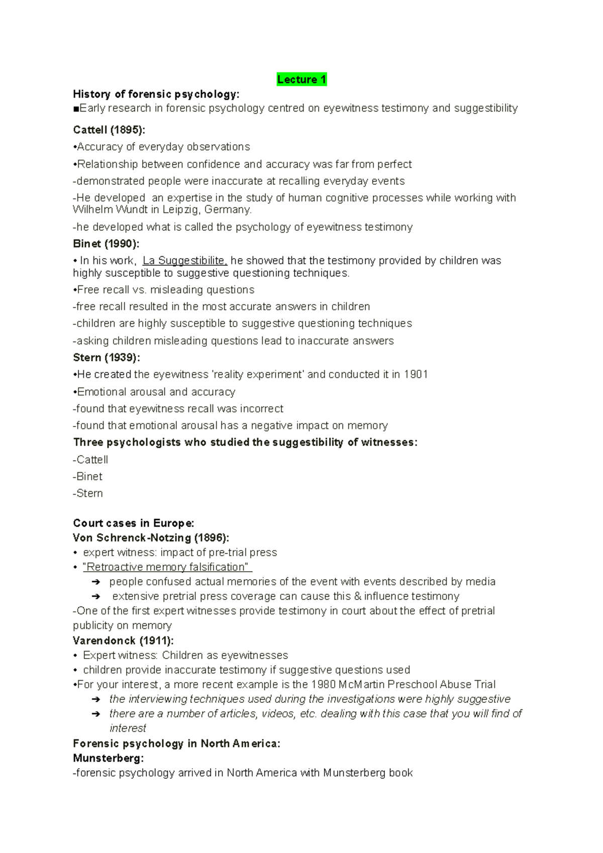 Pysch 2032 Notes - PSYCH 2032 - UWO - Studocu