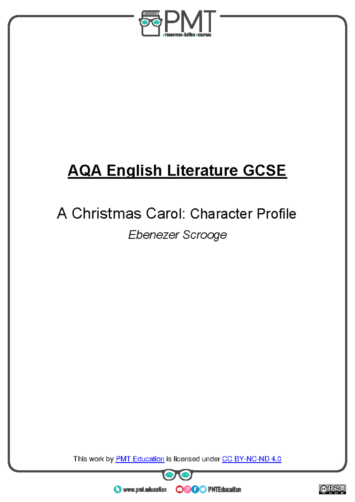 Ebenezer Scrooge - English - bit/pmt-edu-cc bit/pmt-cc AQA English ...