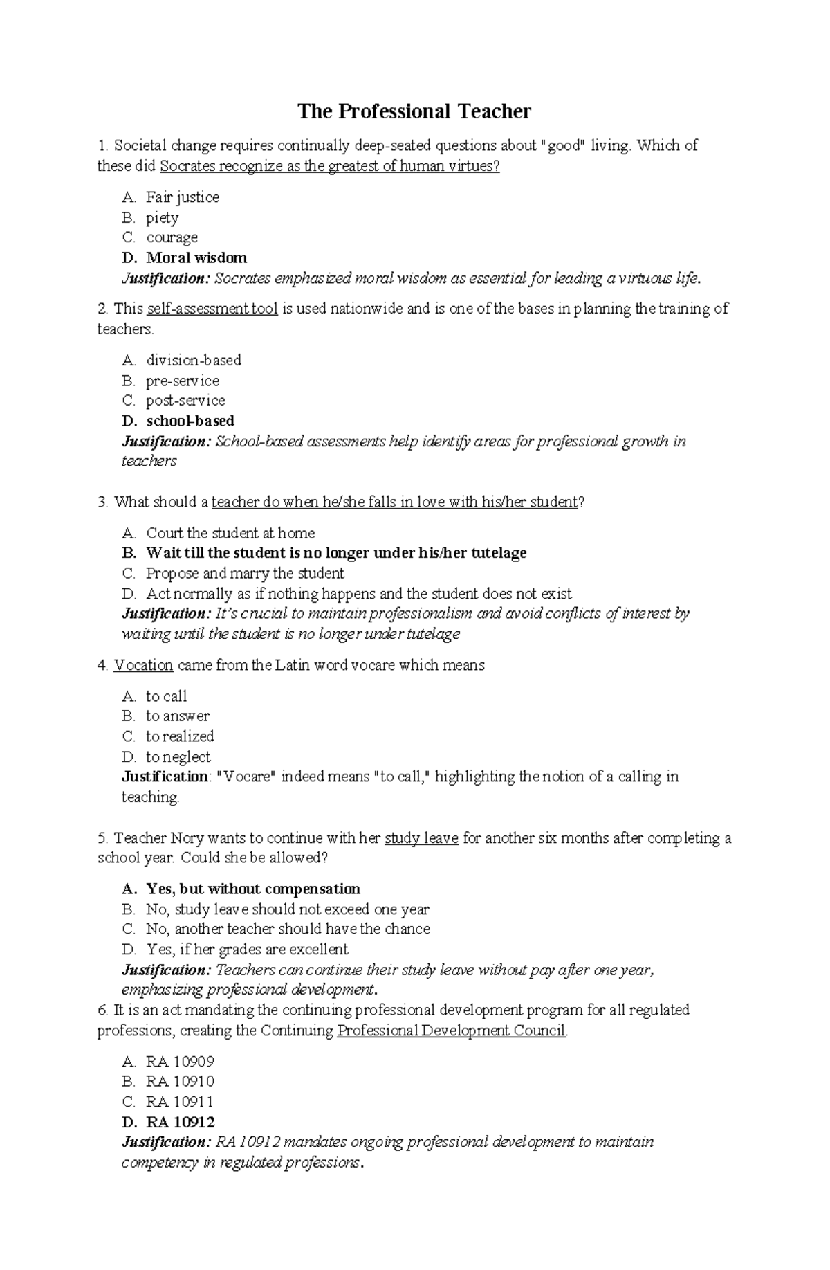 The Professional Teacher - The Professional Teacher Societal change ...