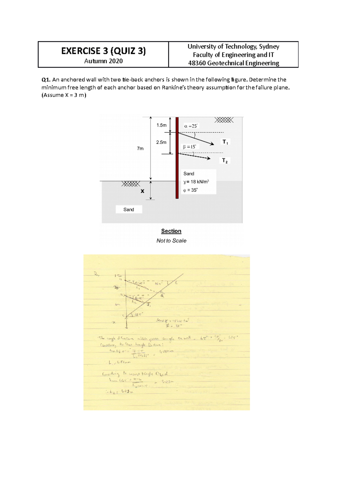 Quiz 3 take home - take home exercise - EXERCISE 3 (QUIZ 3) Autumn 2020 ...