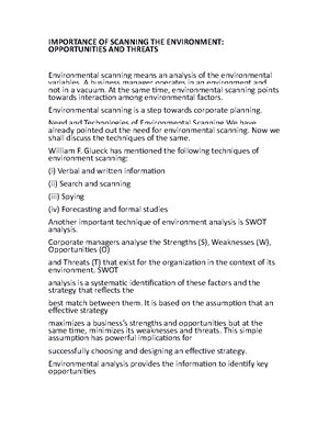 AN Overview OF Business Environment notes - AN OVERVIEW OF BUSINESS ...