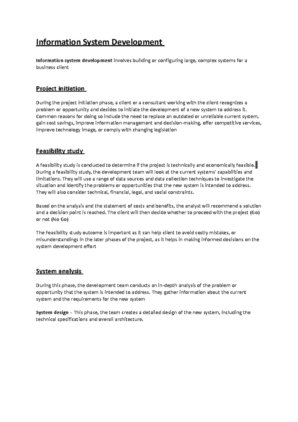 Information System Development - Information System Development ...