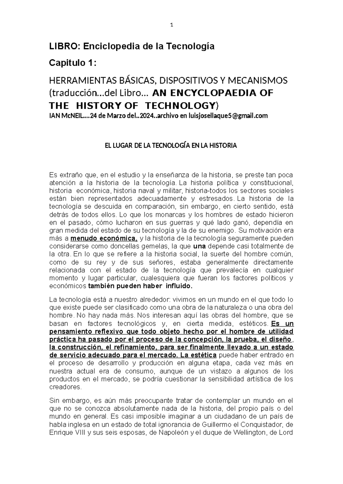 Mc Neill 25 Marzo 2024 - LIBRO: Enciclopedia de la Tecnología Capitulo ...