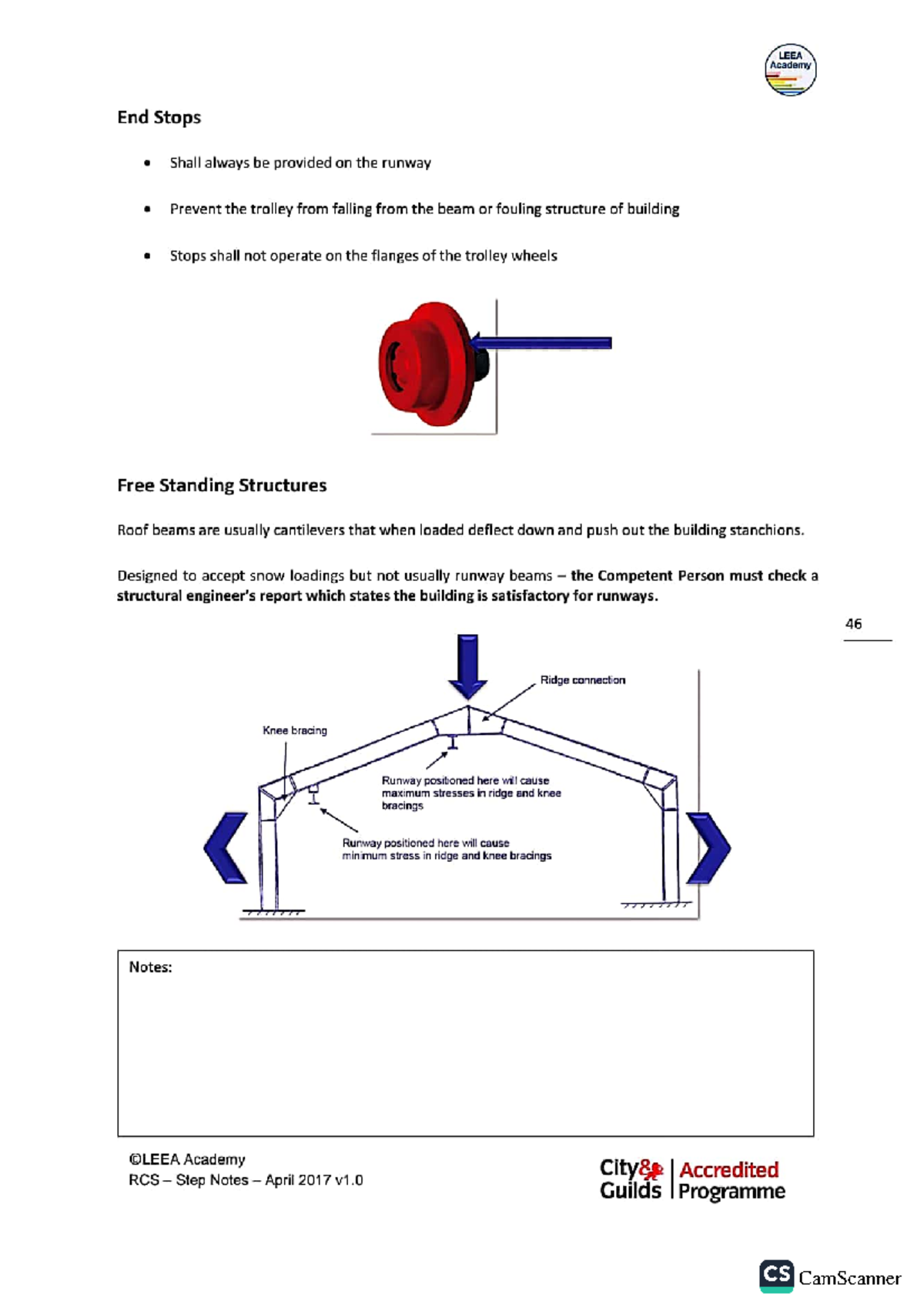Part 6 - End Stops Free Standing Structures Deflections and ...