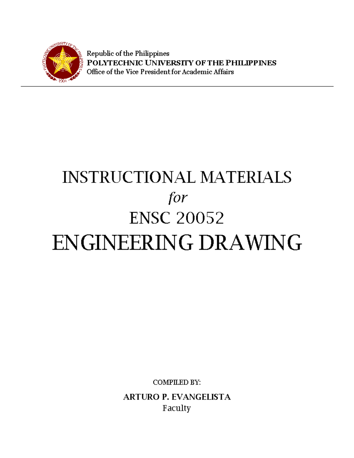Engineering Drawing I - Nine - INSTRUCTIONAL MATERIALS for ENSC 20052 ...
