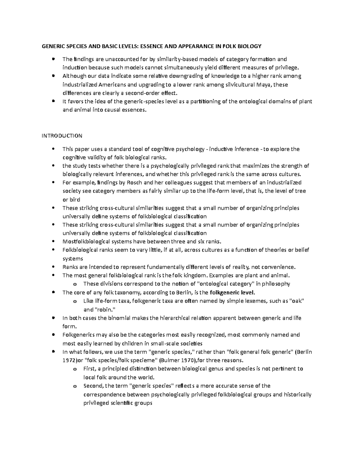 Altran - notes - GENERIC SPECIES AND BASIC LEVELS: ESSENCE AND ...
