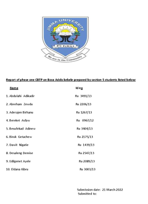 CBTP Phase I print - Community study Research - Socio-demographic ...