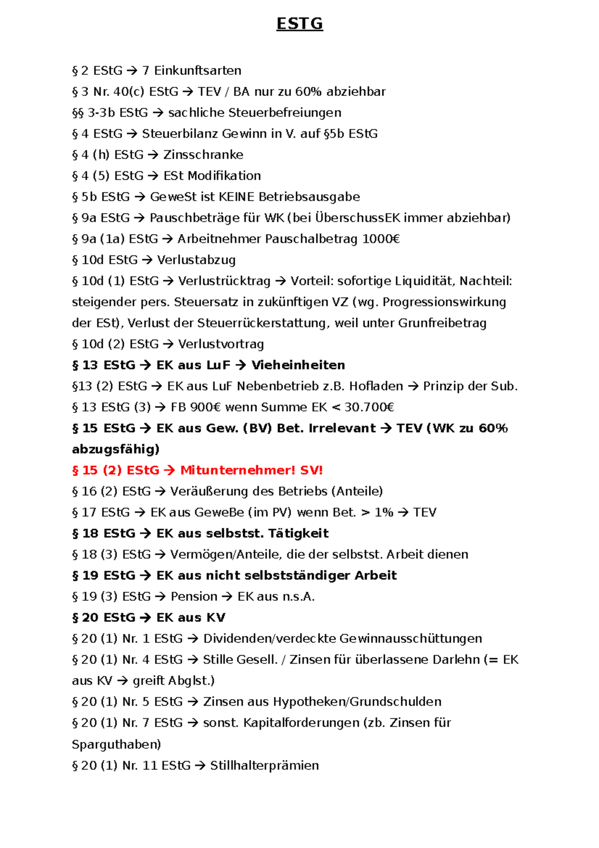 ESTG - Zusammenfassung Einführung in die betriebswirtschaftliche ...