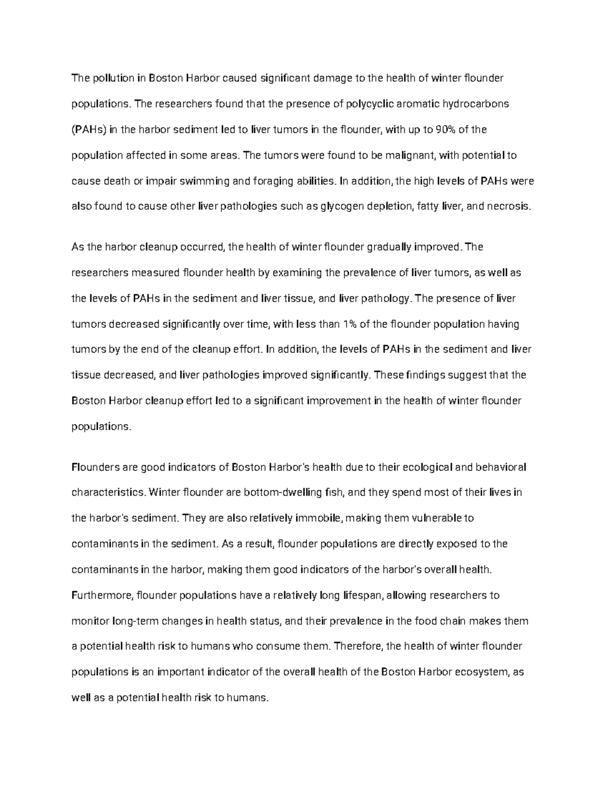 Ass3 - Assigment from class - The pollution in Boston Harbor caused ...