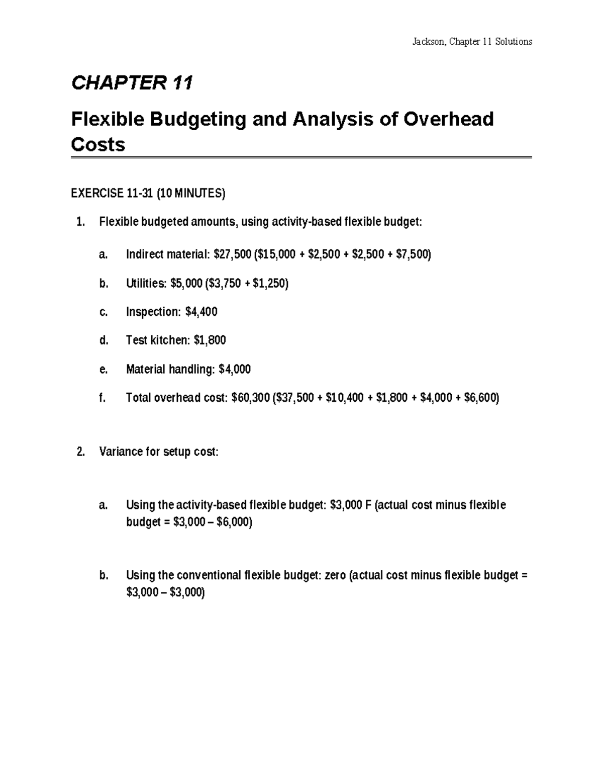 Chapter 11 Solutions - Tagged - Jackson, Chapter 11 Solutions CHAPTER ...