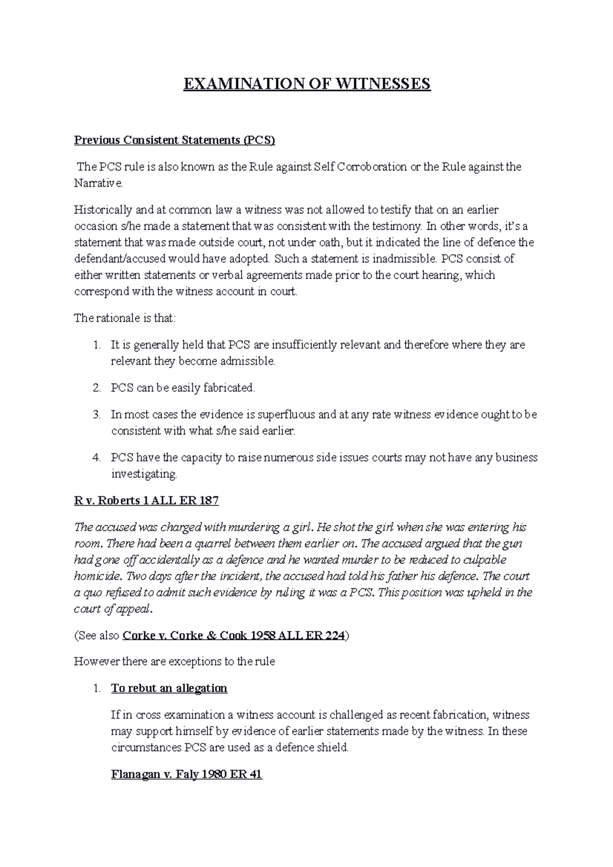 3. Examination OF Witnesses - EXAMINATION OF WITNESSES Previous ...