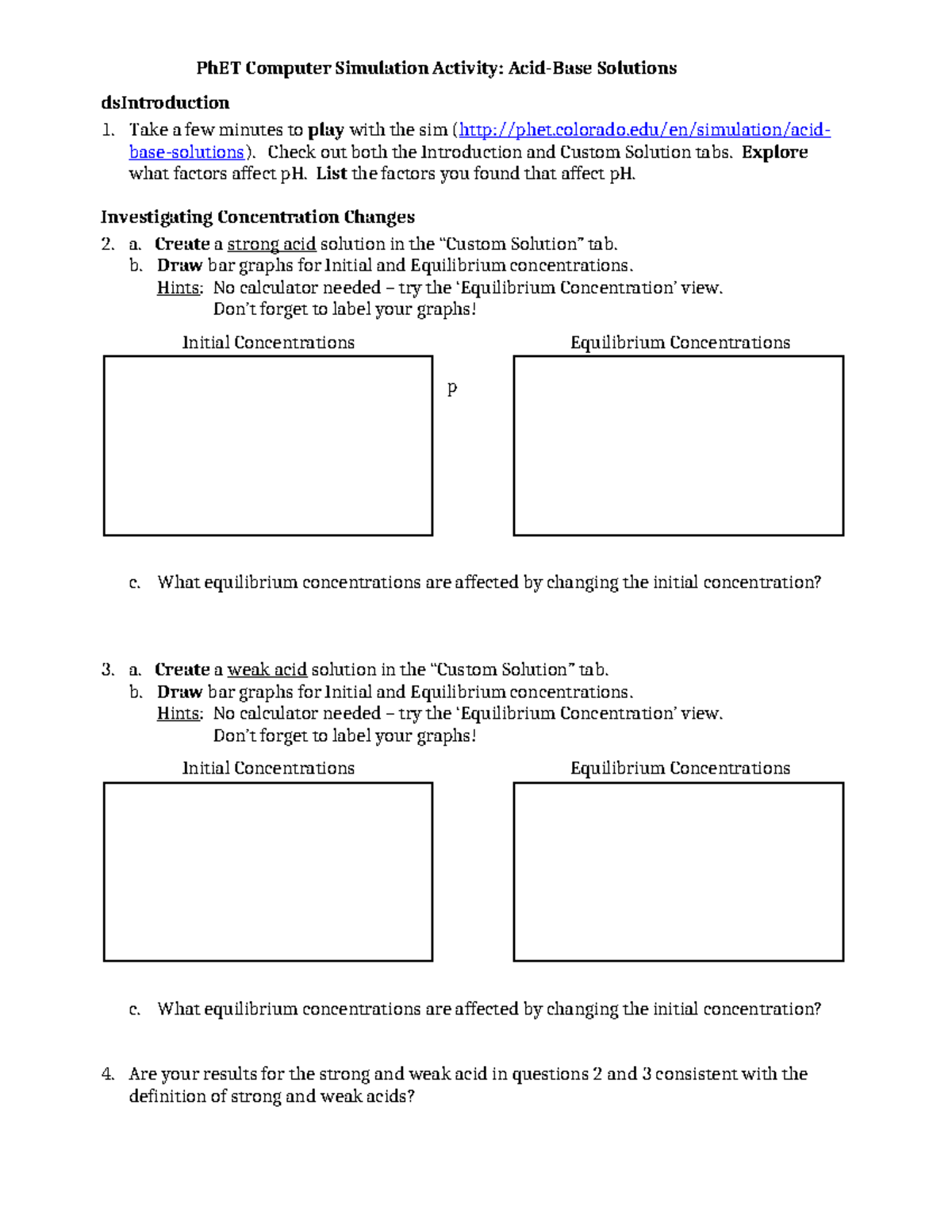 Copy of Acid Base Investigation - PhET Computer Simulation Activity ...