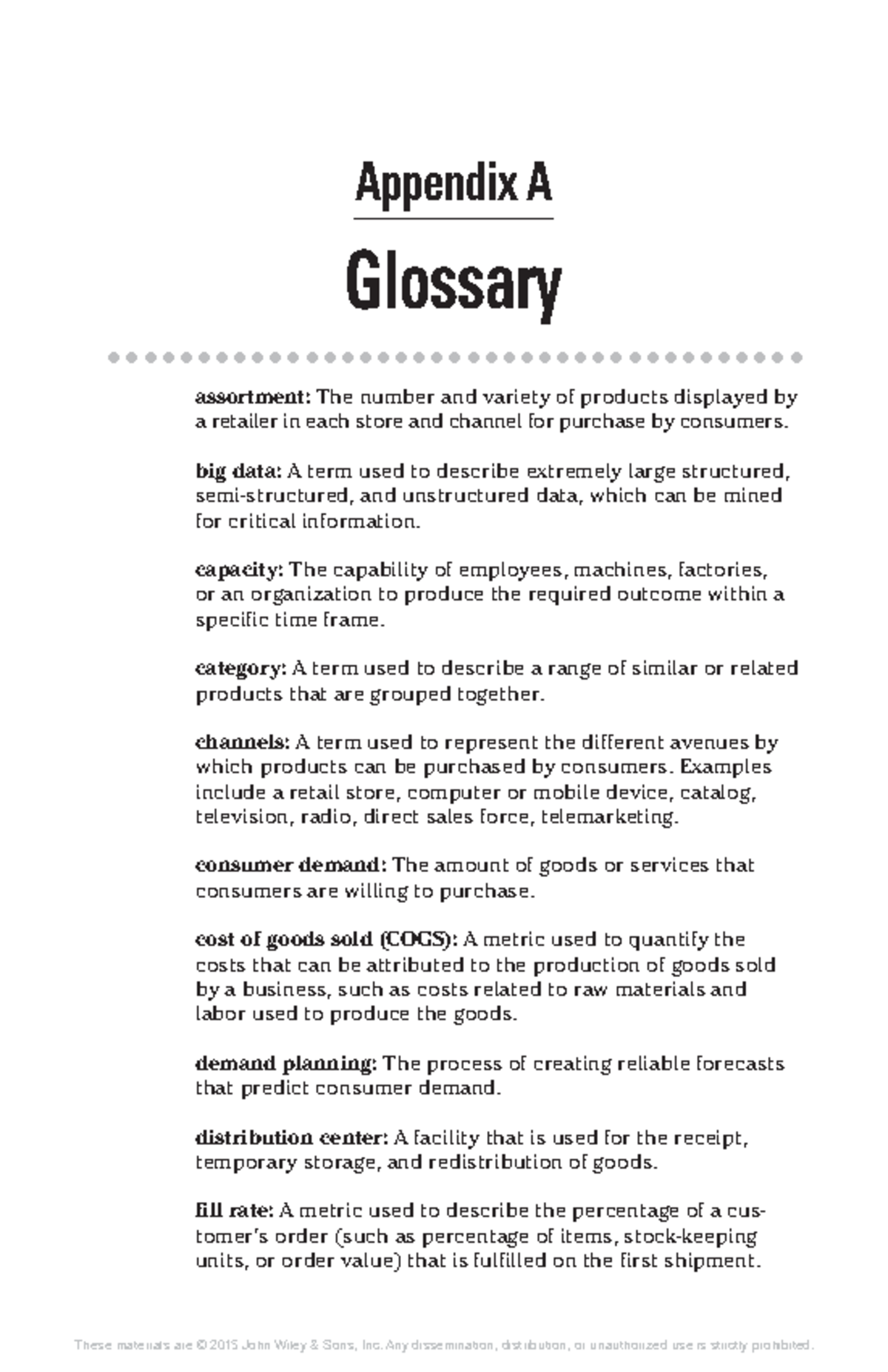 Appendix A - Glossary - Lecture notes A - Appendix A Glossary ...