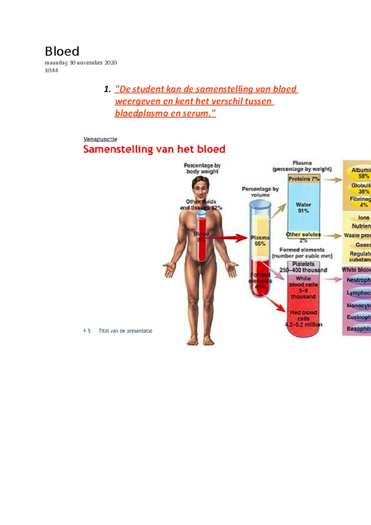 Bloed - Bloed maandag 30 november 2020 10: 1. "De student kan de ...