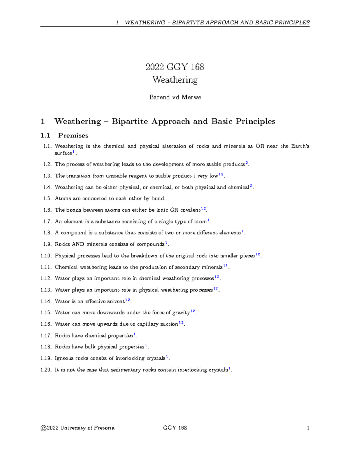 Weathering - GEOGRAPHY NOTES - 1 WEATHERING – BIPARTITE APPROACH AND ...