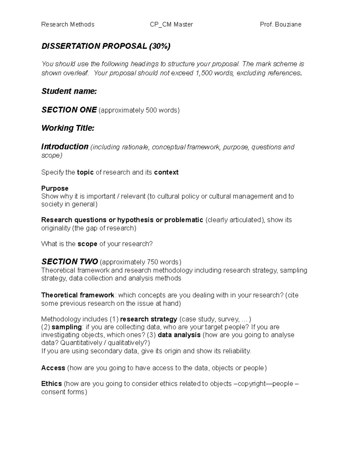 Dissertation Proposal CP CM - Research Methods CP_CM Master Prof ...