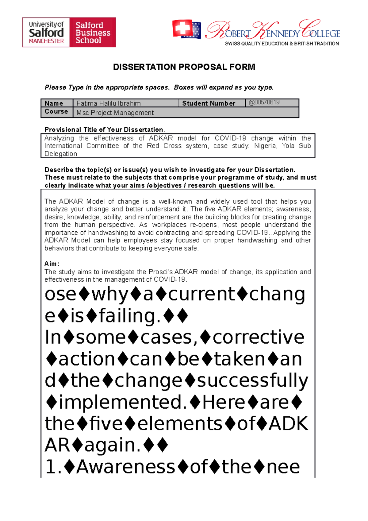 Copy-My Draft Proposal FORM - DISSERTATION PROPOSAL FORM Please Type in ...