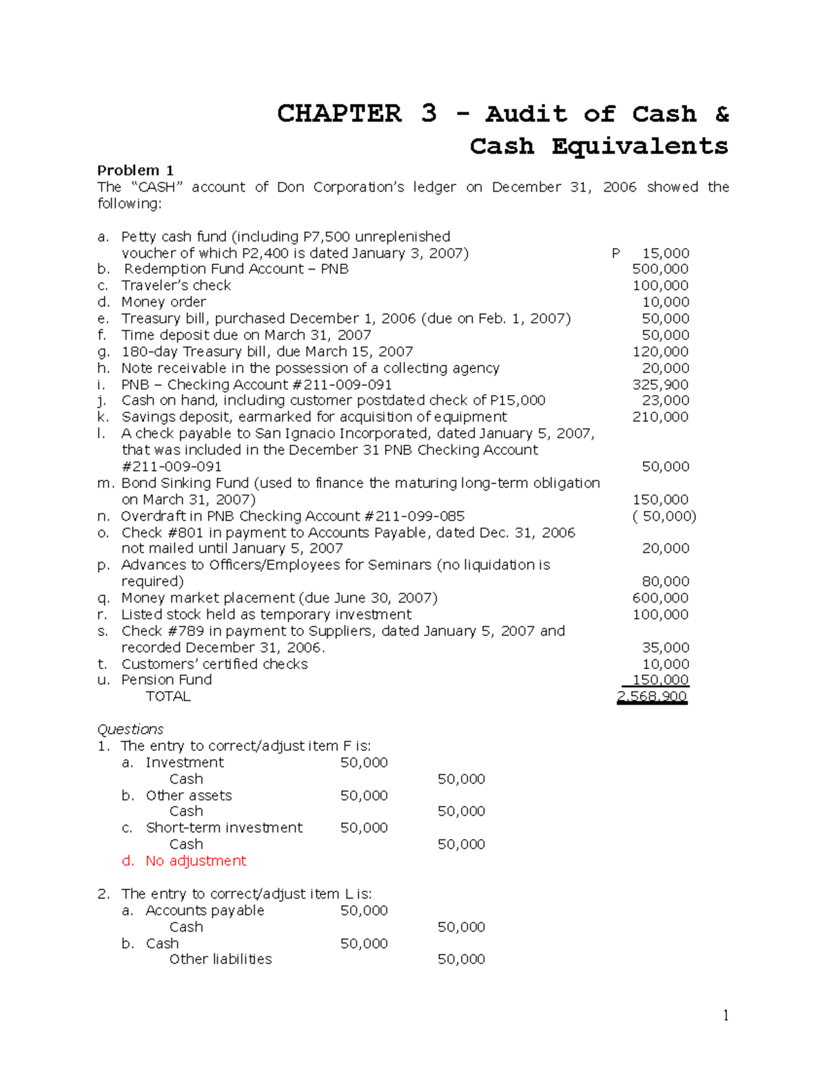 Pdf-audit-of-cash-and-cash-equivalents compress - CHAPTER 3 - Audit of Cash & Cash Equivalents ...