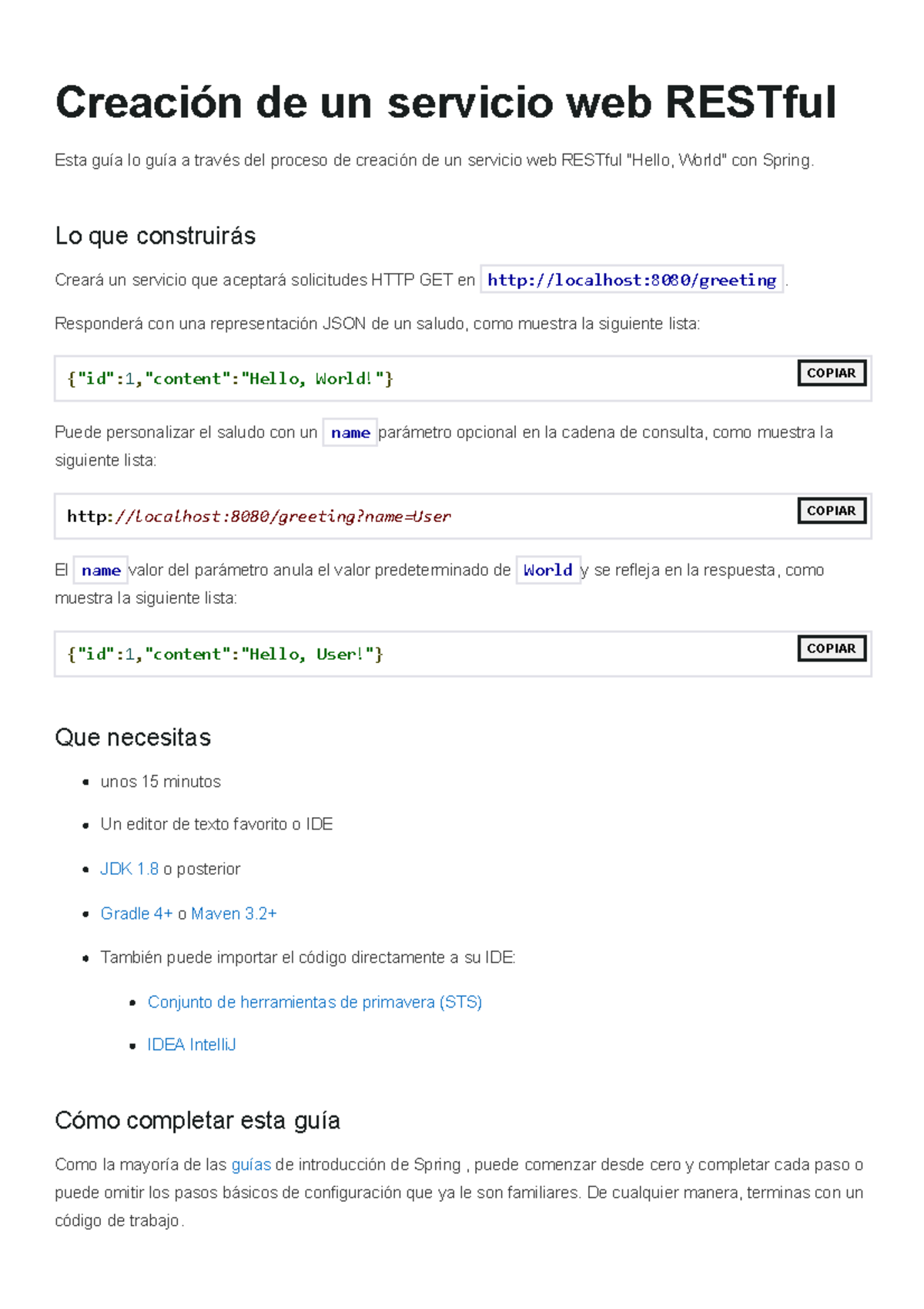 Publicacion - This guide walks you through the process of creating a “Hello, World” RESTful ...