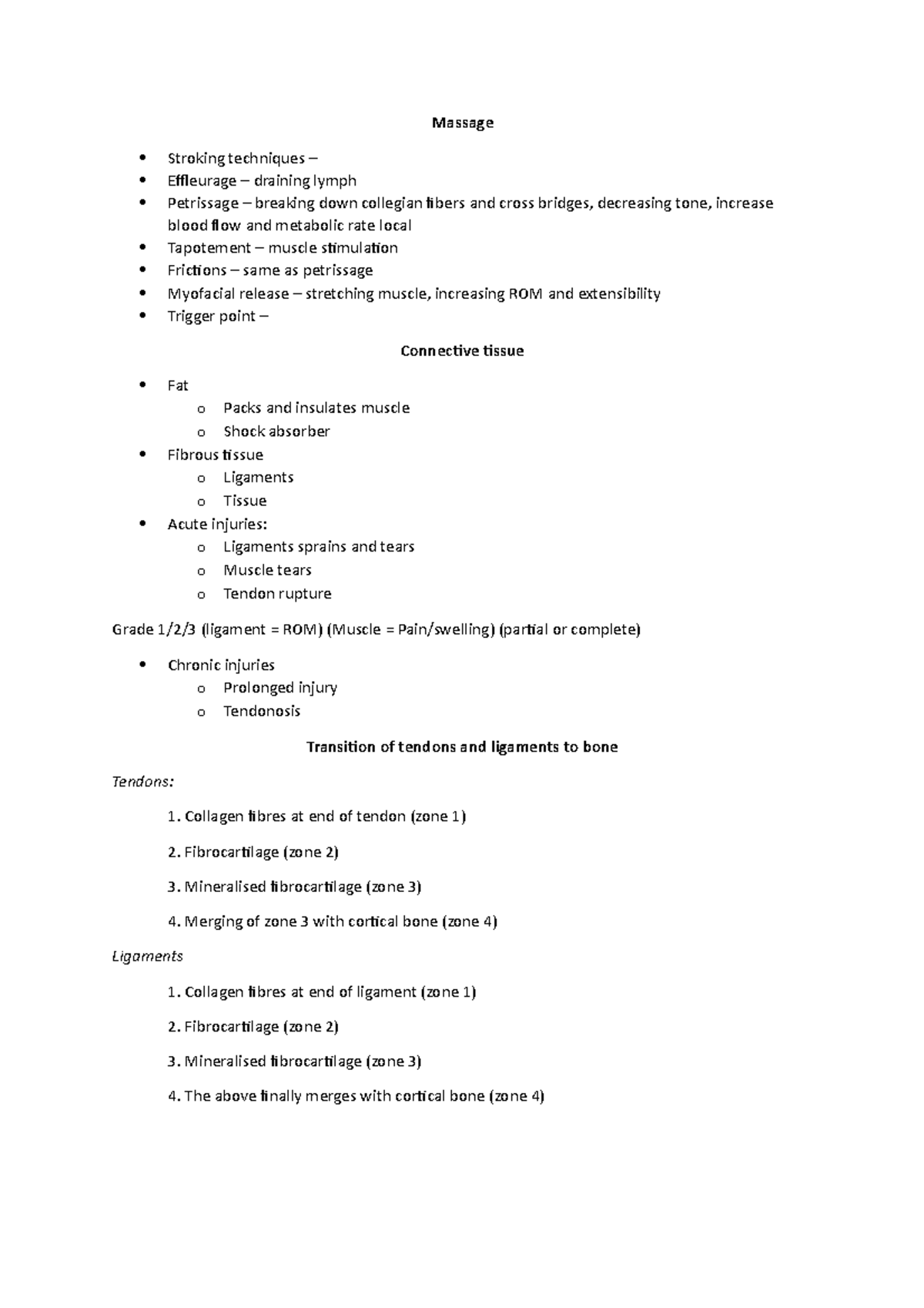 PS Study - Massage Stroking techniques – Effleurage – draining lymph ...
