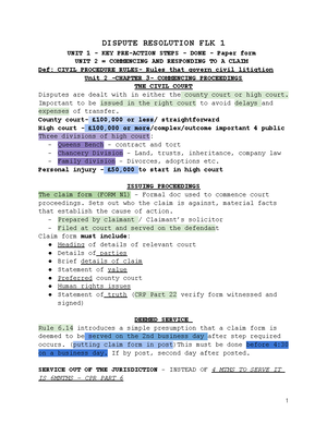 Advanced Dispute Resolution - ADVANCED DISPUTE RESOLUTION Module ...