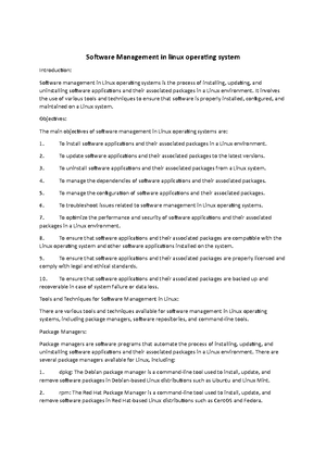 System Implementation - System Implementation Structure: 10 Introduction Objectives 10 - Studocu