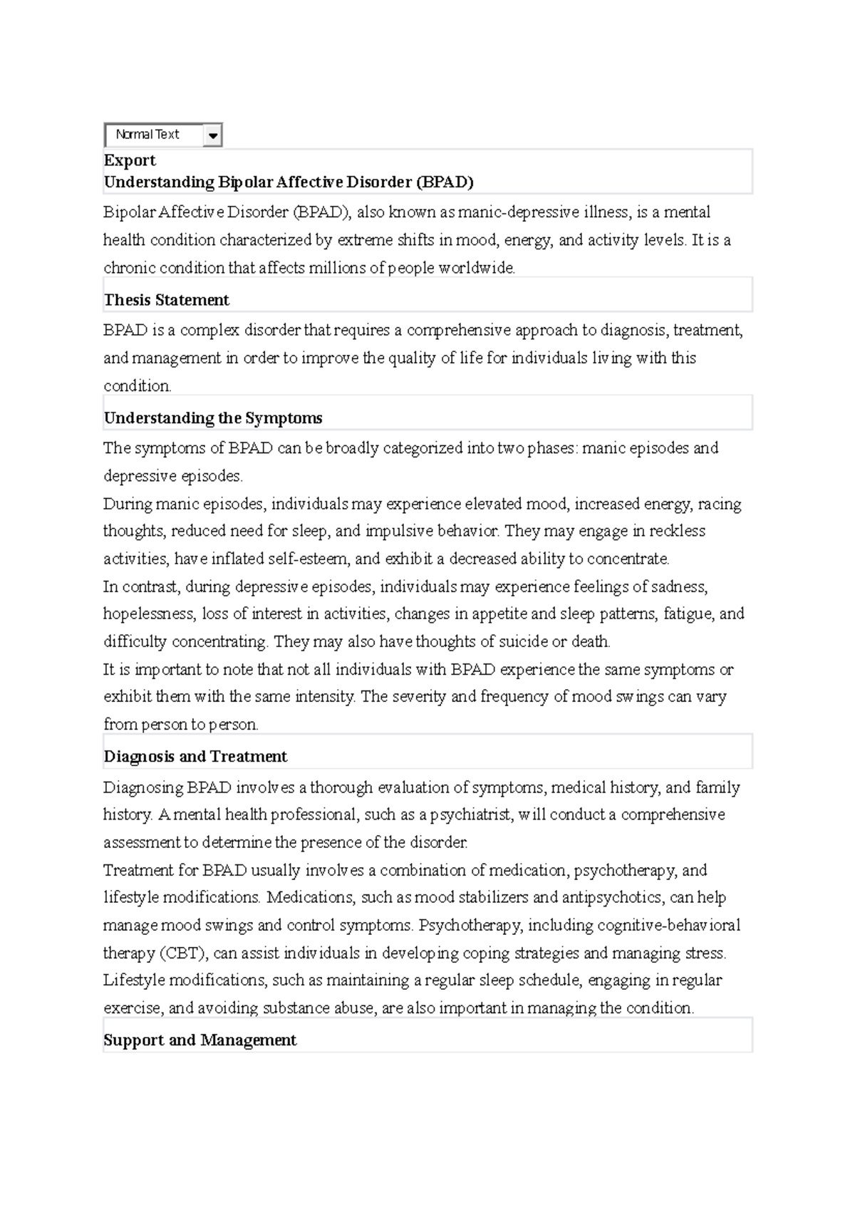 Scrap infor - bipolar disorder - Export Understanding Bipolar Affective ...