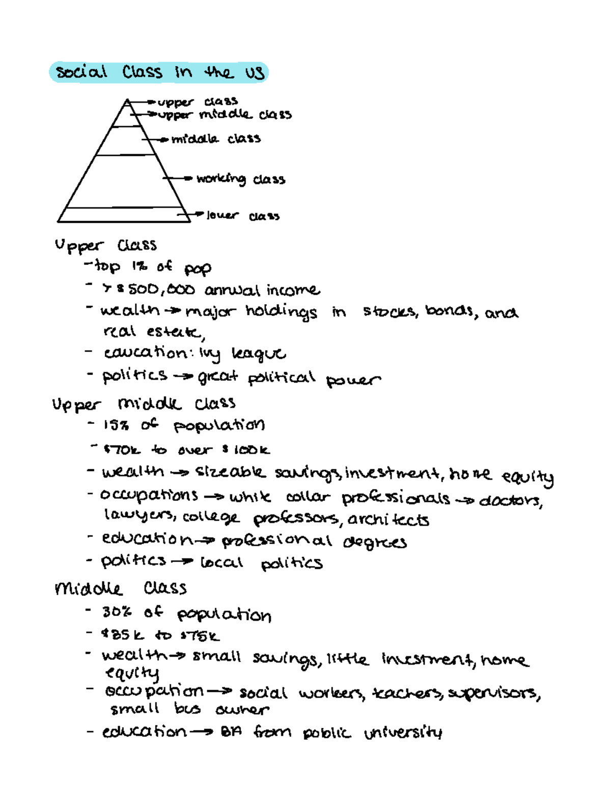 Lecture 21 - Social Class in the US - ####### social class in the US ...