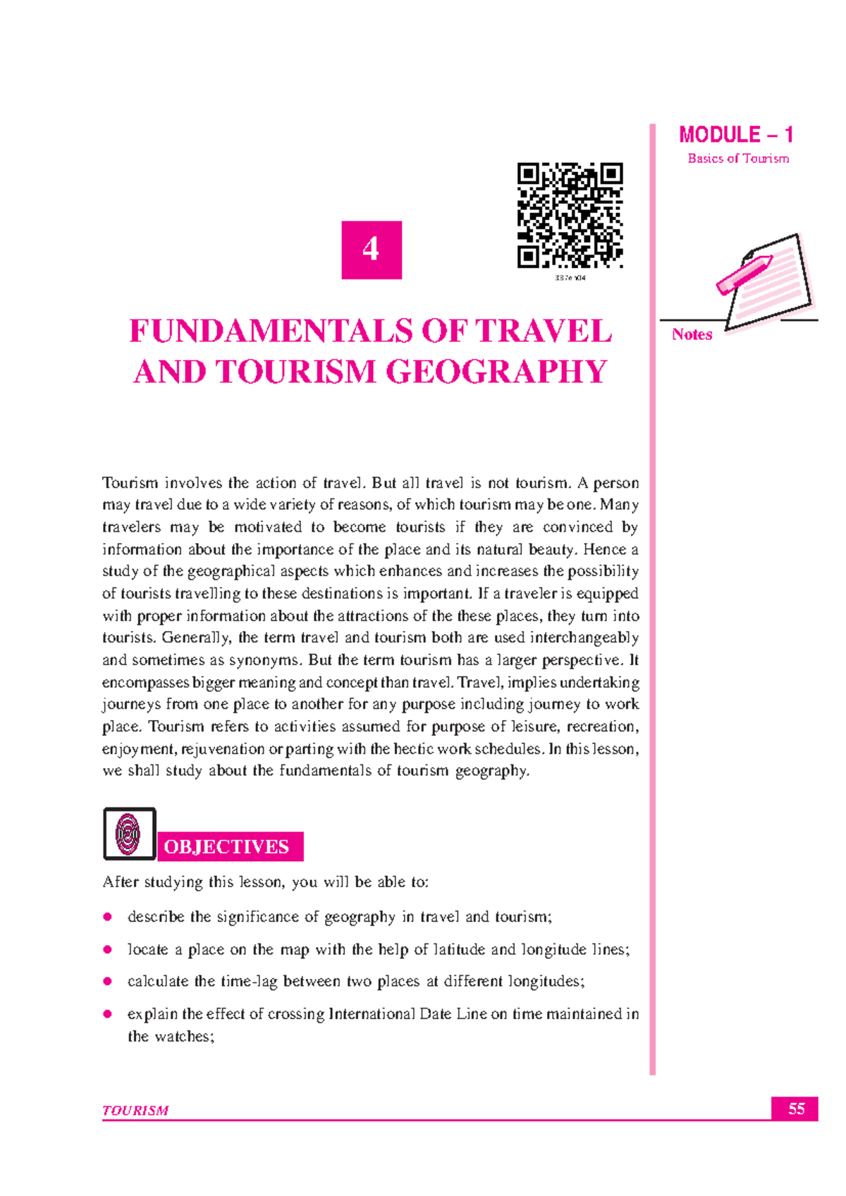 337 Tourism Eng L4 - Basics of Tourism Notes 4 FUNDAMENTALS OF TRAVEL ...